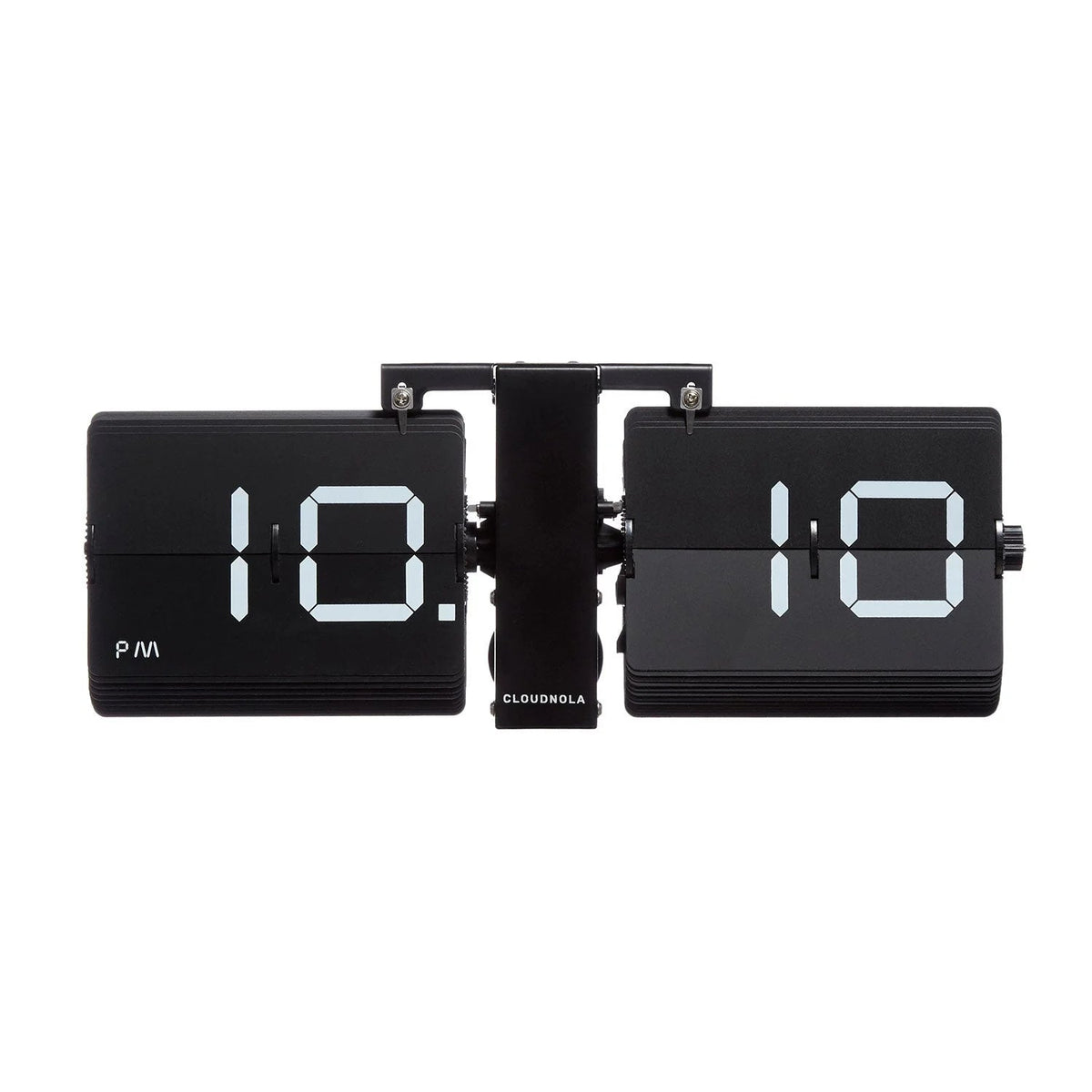 Black Flipping Out Clock | socius design