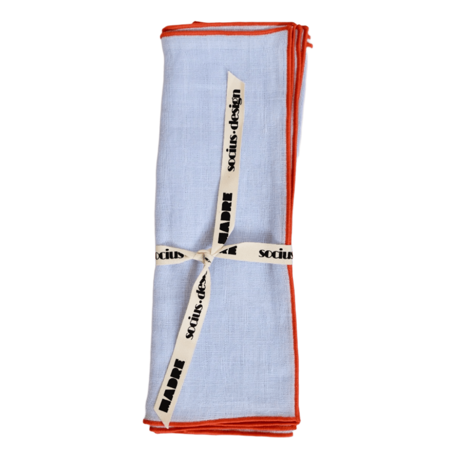 Ice Blue Linen Cocktail Napkin Set · MADRE Linen x socius design | socius design