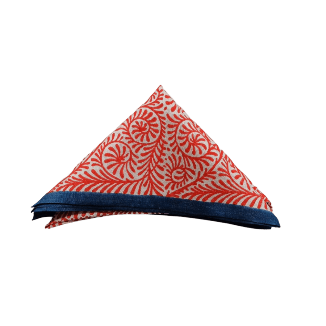 Madhu Block-Printed Silk Bandana | socius design