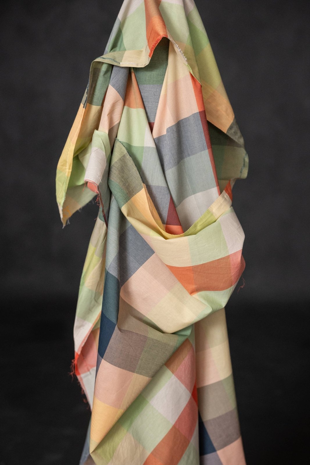 Pixel Watercolour Cotton Check | socius design