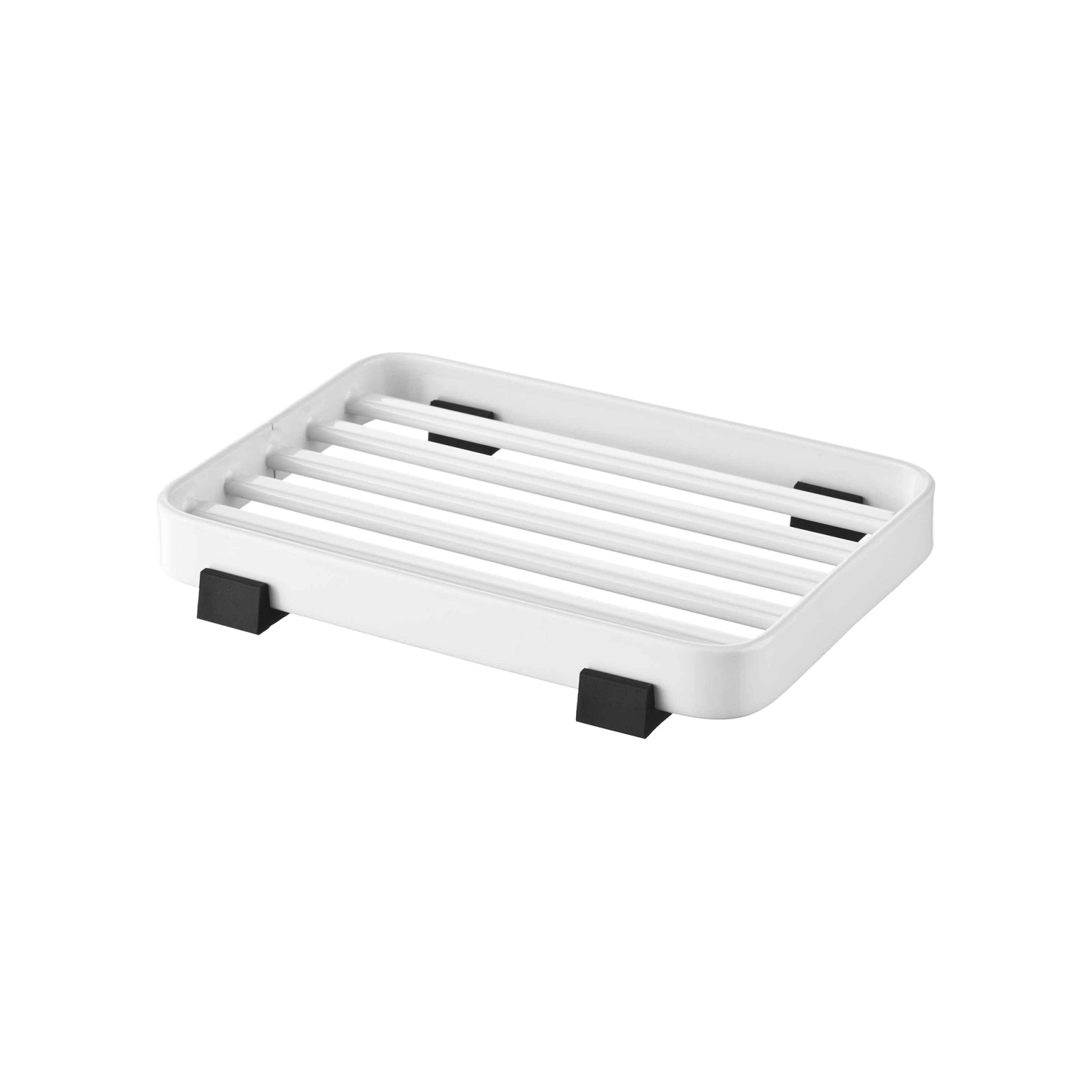 Yamazaki Home Slotted Steel Soap Tray | socius design shop
