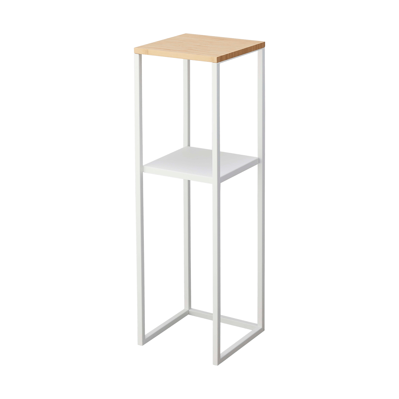 Steel + Wood Two-Tier Display & Storage Shelf (31.5" H) | socius design