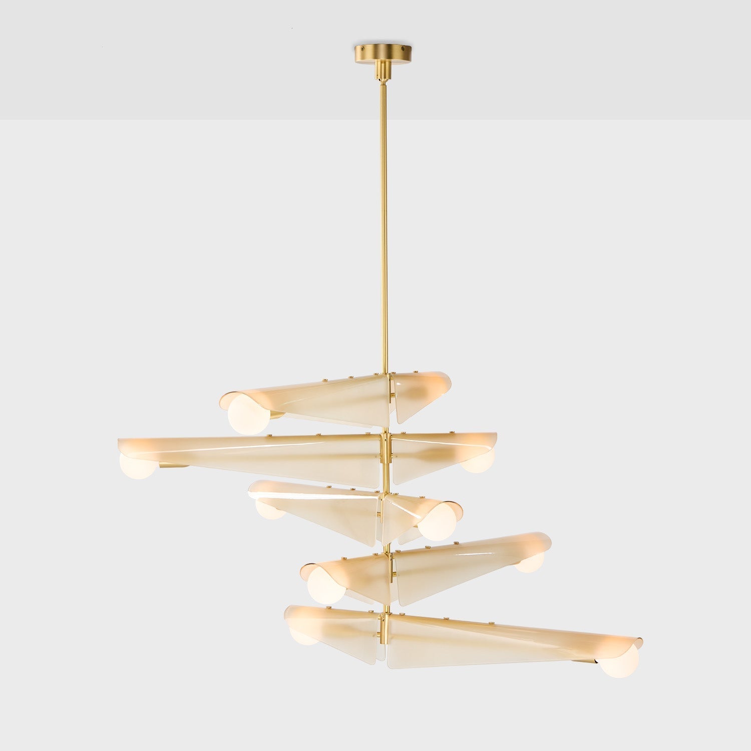 Sycamore Chandelier 5 Tiers in Dusk Pink | socius design